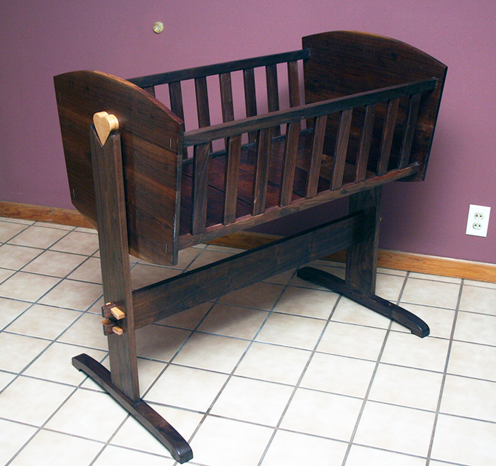Walnut cradle - FineWoodworking