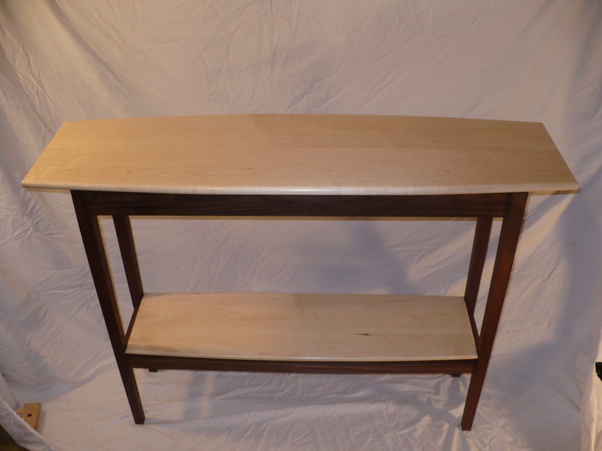 Maple and Walnut Hall Table - FineWoodworking