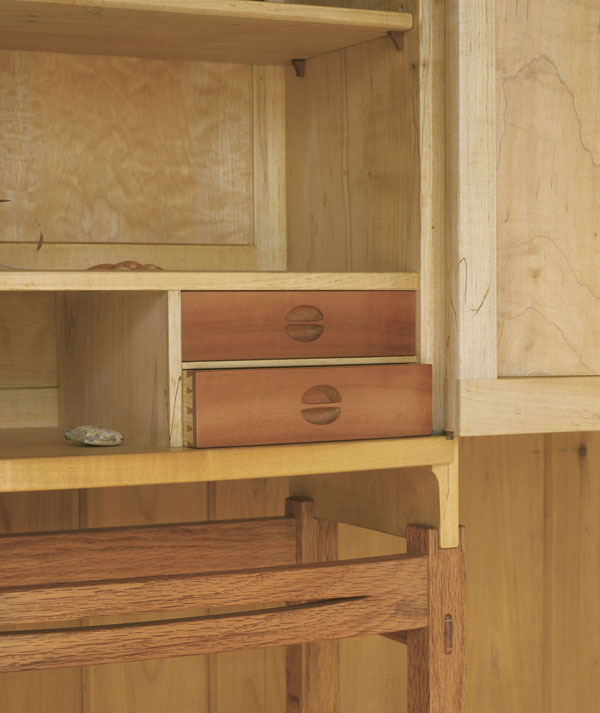 Spalted Maple Cabinet-on-Stand - FineWoodworking