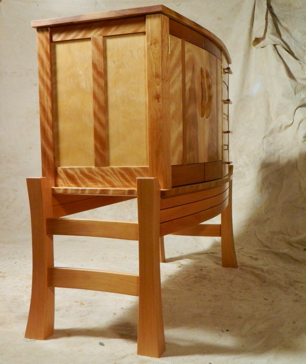 Bowfront cabinet - FineWoodworking