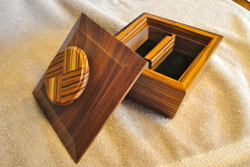 Zebra wood -Walnut box - FineWoodworking