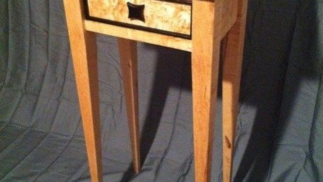 Birds eye Maple side table - FineWoodworking