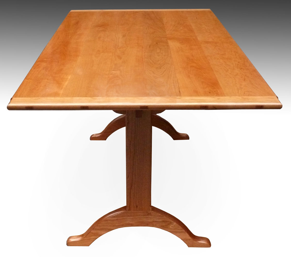 Shaker cherry trestle table with leaves - FineWoodworking