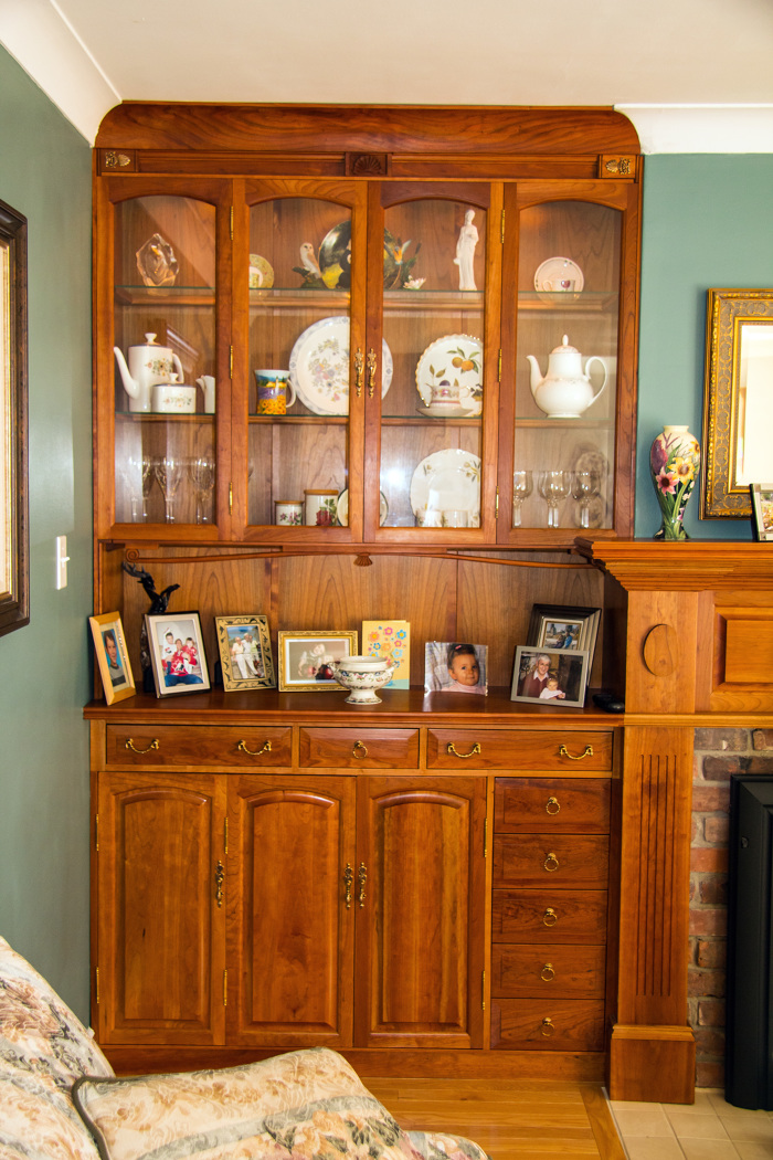 Built-in Cherry Chimney Cabinet - FineWoodworking