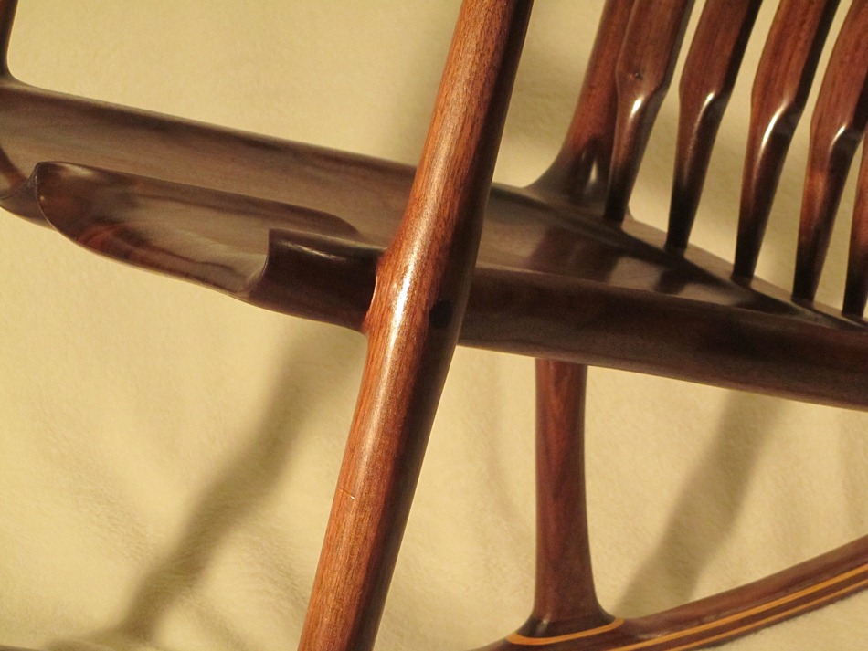 Sam Maloof Inspired Walnut Sculptured Rocker - FineWoodworking