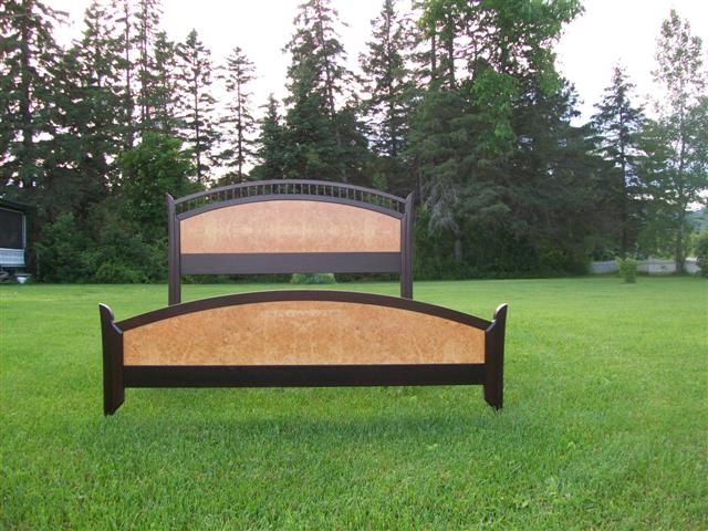 wenge and maple burl bed - FineWoodworking