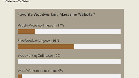 Vote for us in the Wood Talk Online Poll! - FineWoodworking