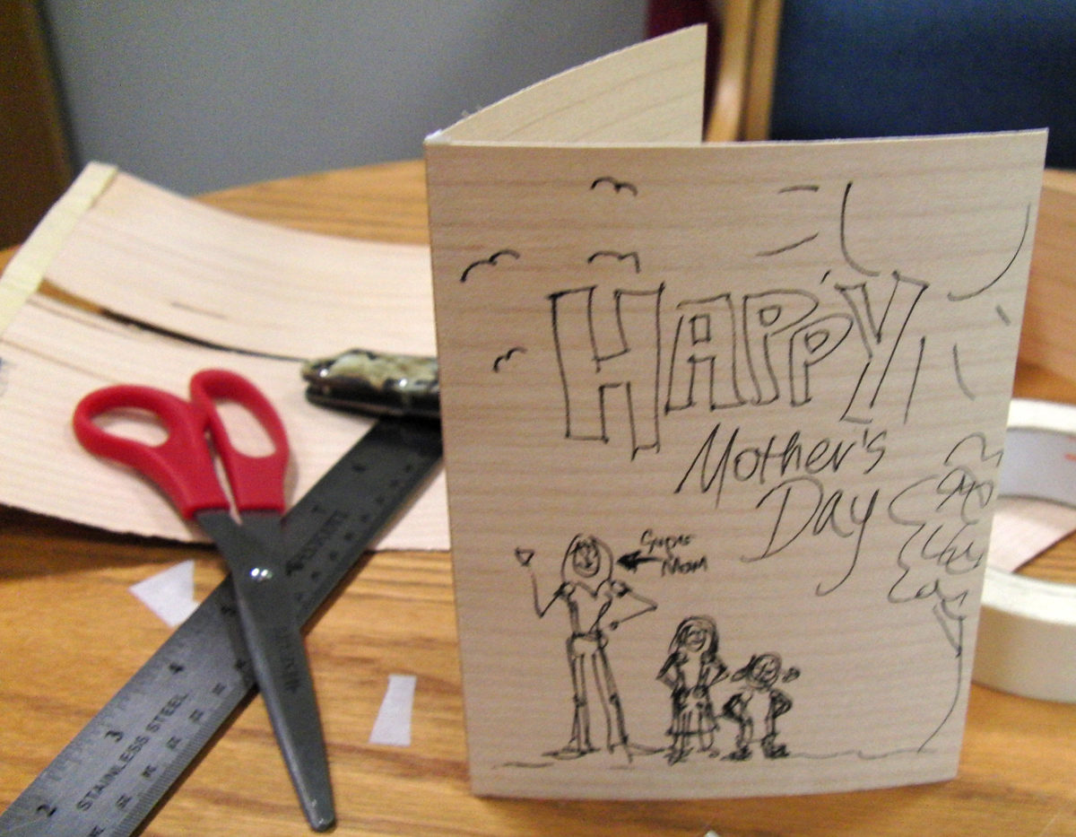 Make a Wooden Greeting Card - FineWoodworking
