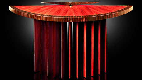 Bloodwood and Ebony Console - FineWoodworking
