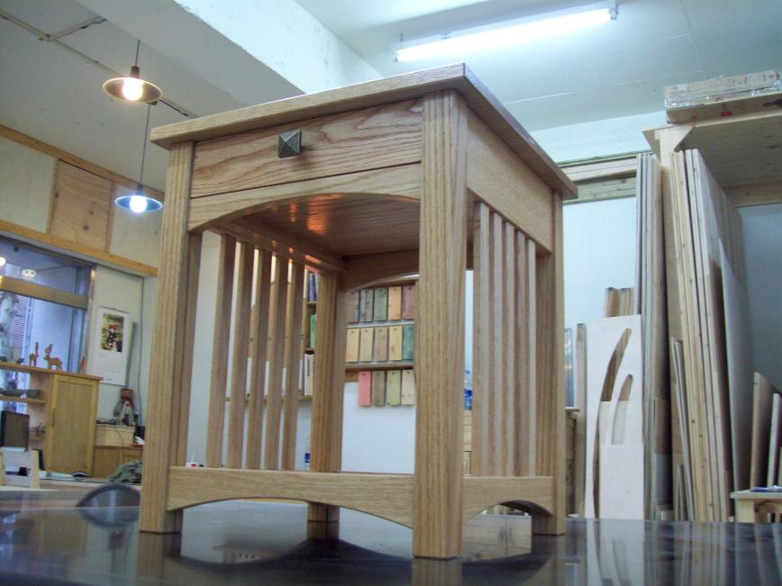 red oak end table - FineWoodworking