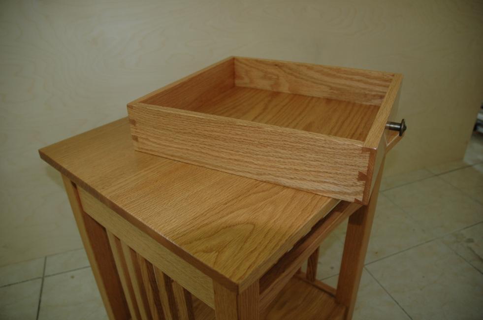 red oak end table - FineWoodworking