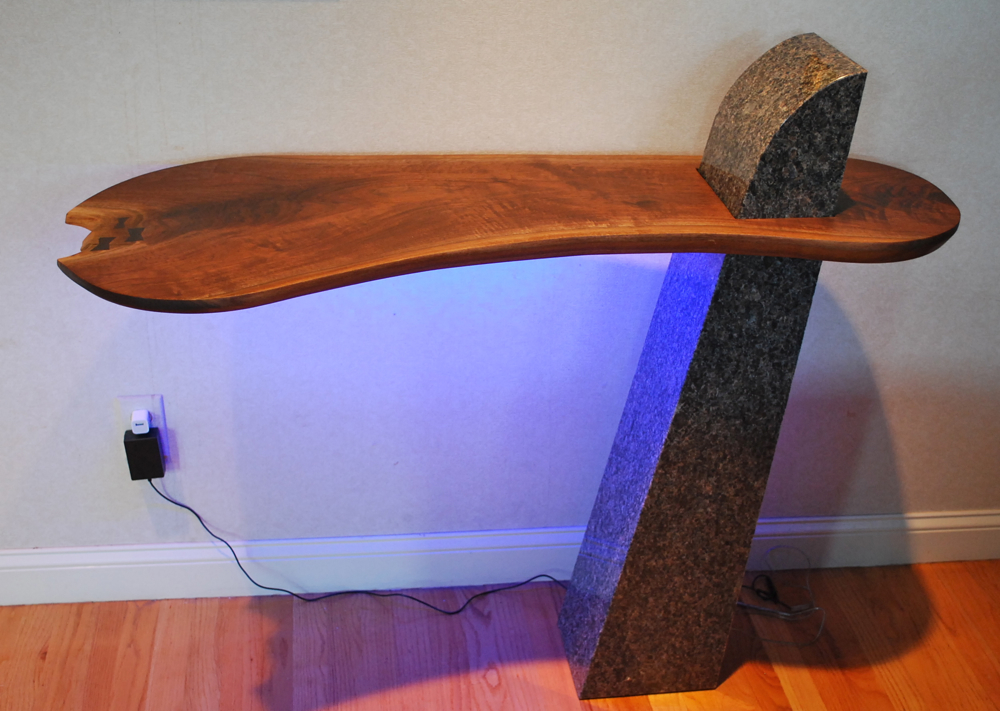 Rock table for hallway - FineWoodworking