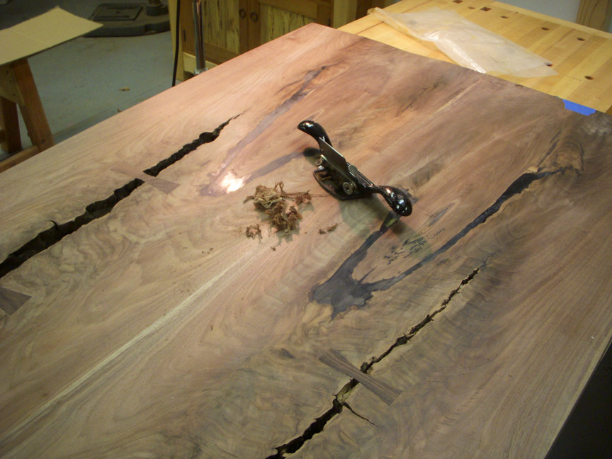 walnut slab coffee table - FineWoodworking