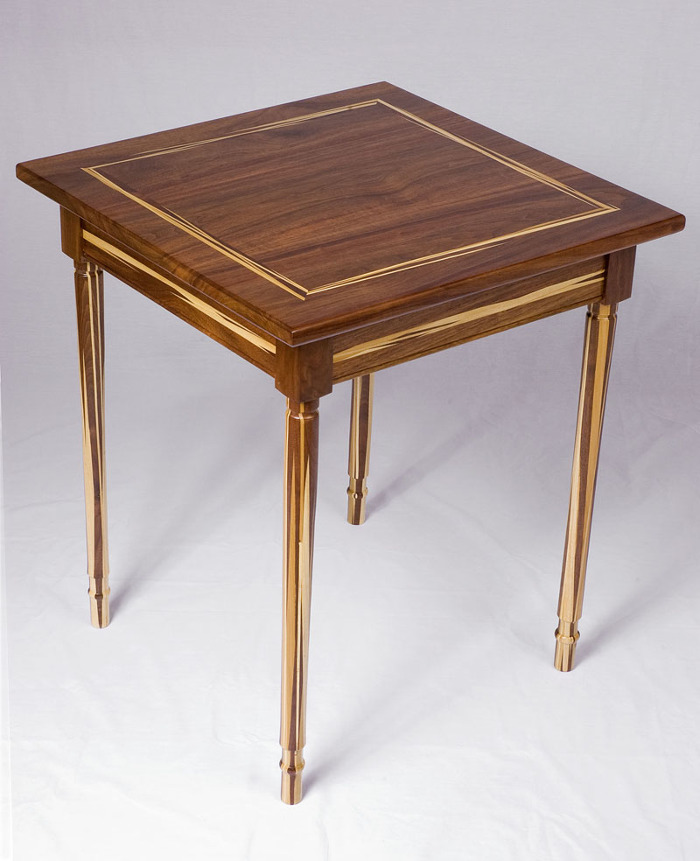 Walnut Table with inlays - FineWoodworking