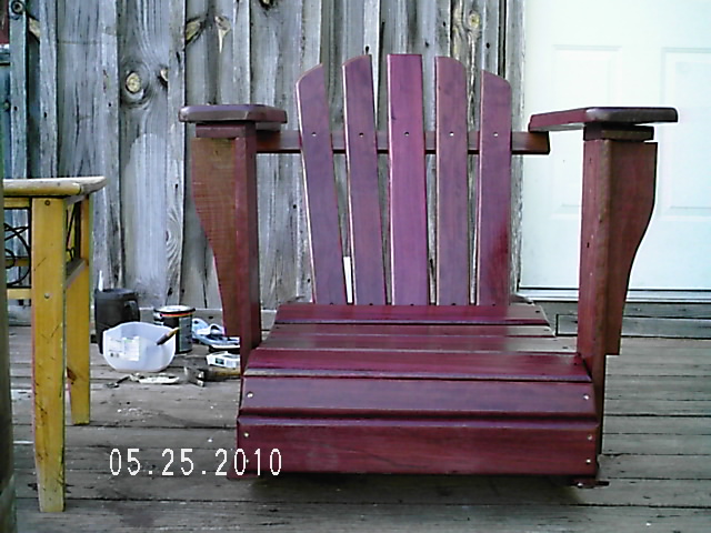 Solid Purple Heart Rocker - FineWoodworking
