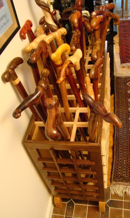 Cane stand from scraps. - FineWoodworking