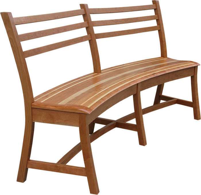Cherry & Maple Bench - FineWoodworking