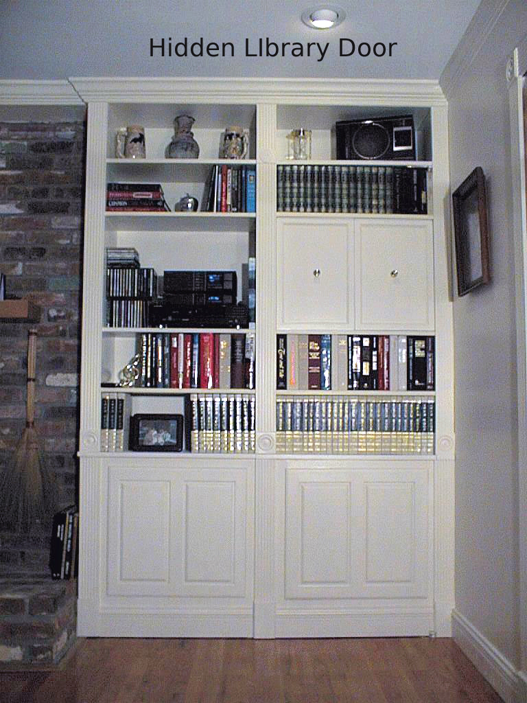 Built in Library and False Door - FineWoodworking