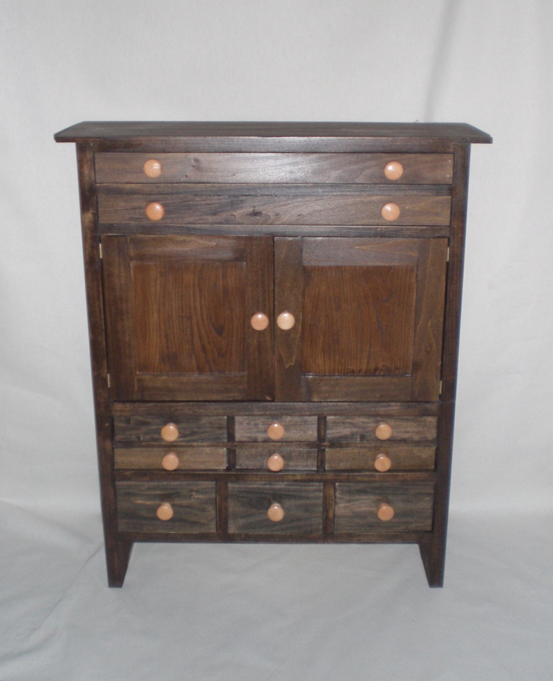 Stained Oak & Poplar Standing Tool Chest. - FineWoodworking
