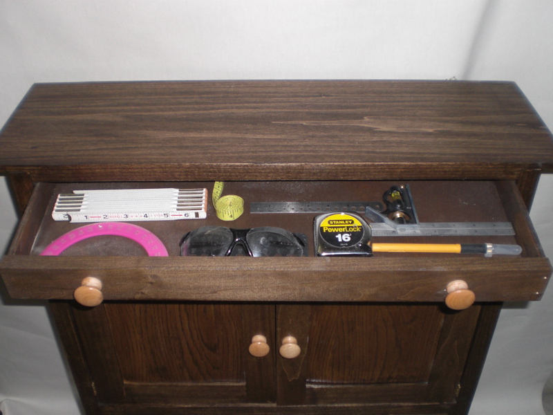 Stained Oak & Poplar Standing Tool Chest. - FineWoodworking