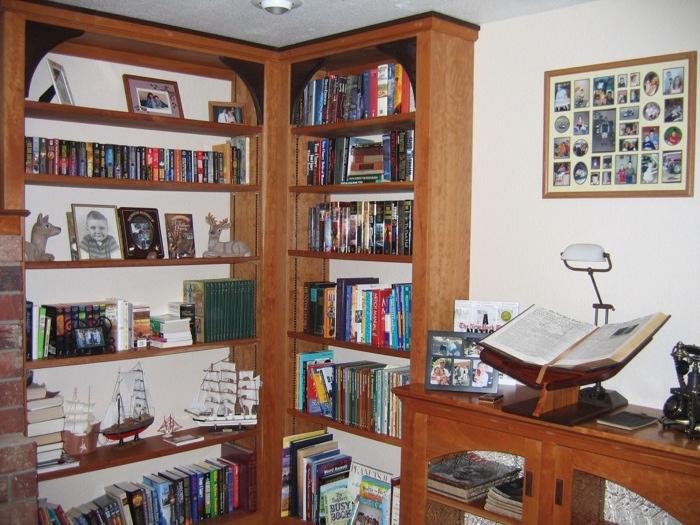 Cherry/Walnut Library - FineWoodworking