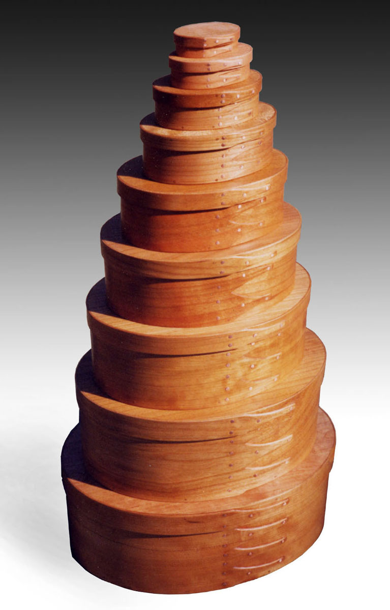 Shaker oval boxes, cherry - FineWoodworking