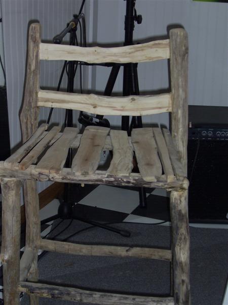 Driftwood Bar Stool - FineWoodworking