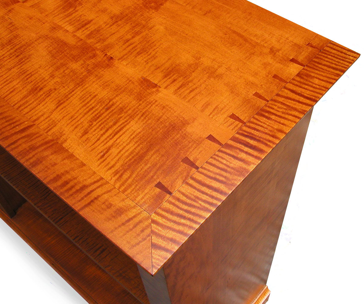 Shaker style bookcase, tiger maple - FineWoodworking