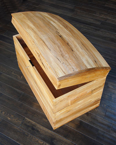 Spalted Maple chest with coopered lid - FineWoodworking