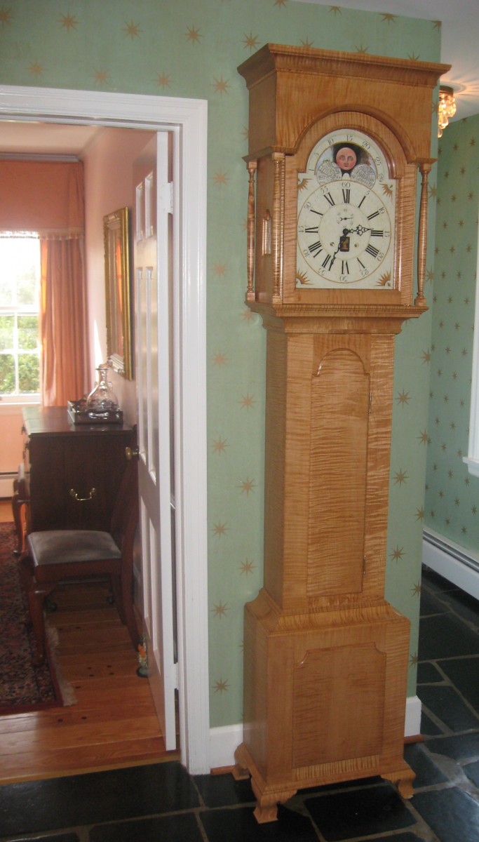 Tiger Maple Lancaster County Tall Clock - FineWoodworking