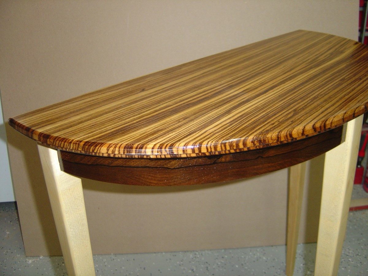 Wife's Demilune Table - FineWoodworking