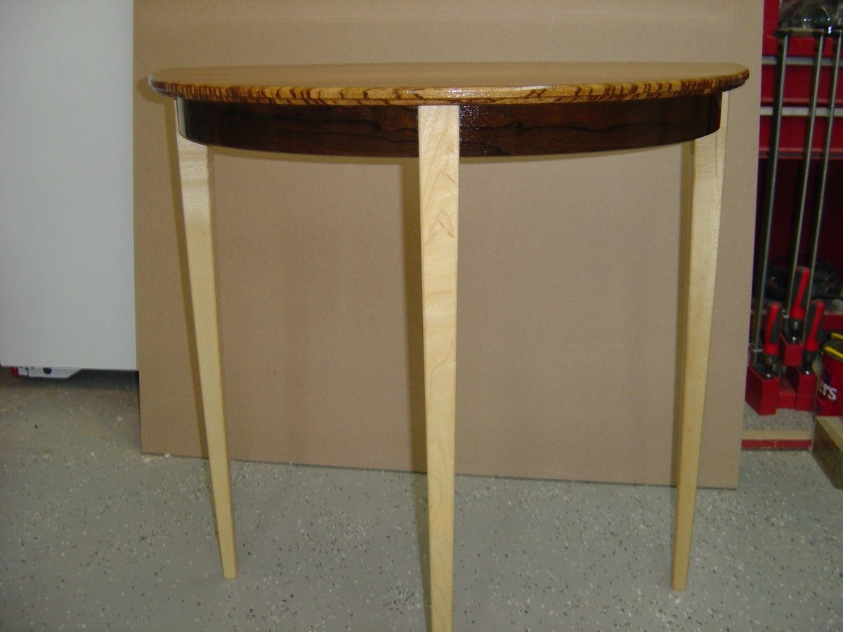 Wife's Demilune Table - FineWoodworking