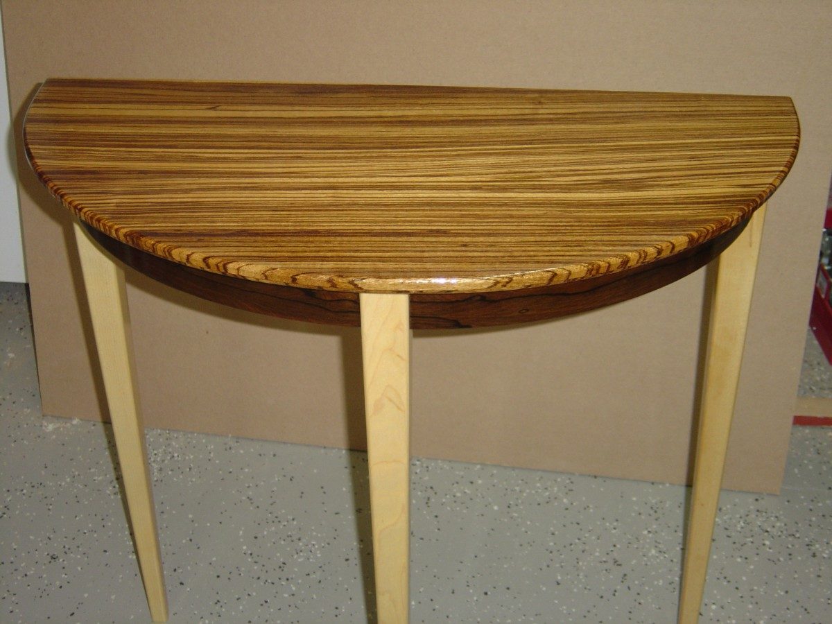 Wife's Demilune Table - FineWoodworking