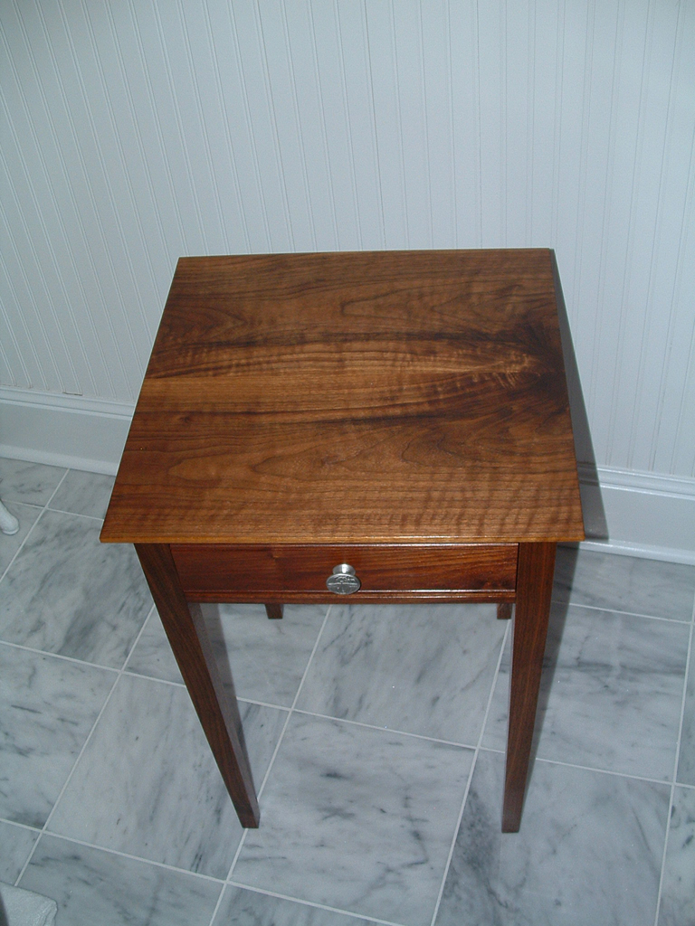 Walnut One-Drawer Lamp Stands - FineWoodworking