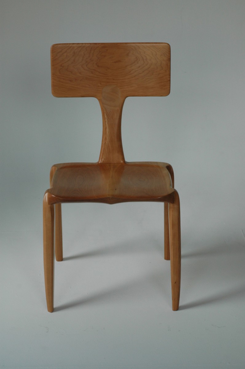 sculpted cherry dana dining chair - FineWoodworking