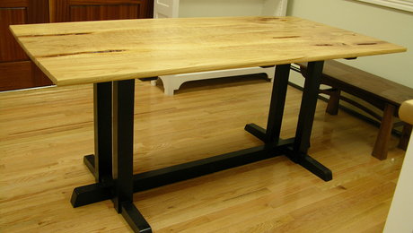 Figured Elm Dining Table - FineWoodworking