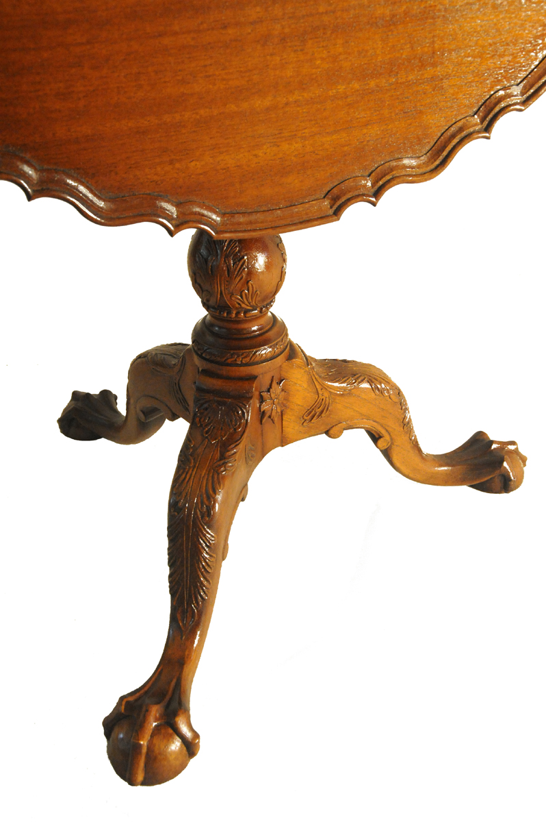 Mahogany Pie-Crust Tea Table - FineWoodworking