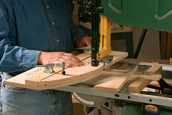 Repeatable Curves with a Bandsaw Jig - FineWoodworking