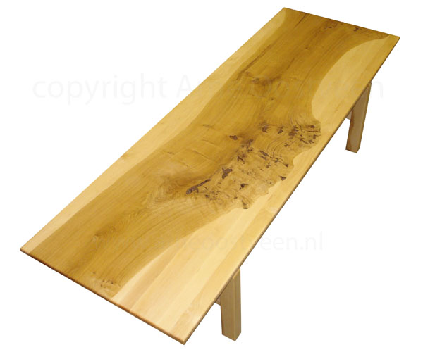 Oak and maple table with extraordinary tabletop - FineWoodworking