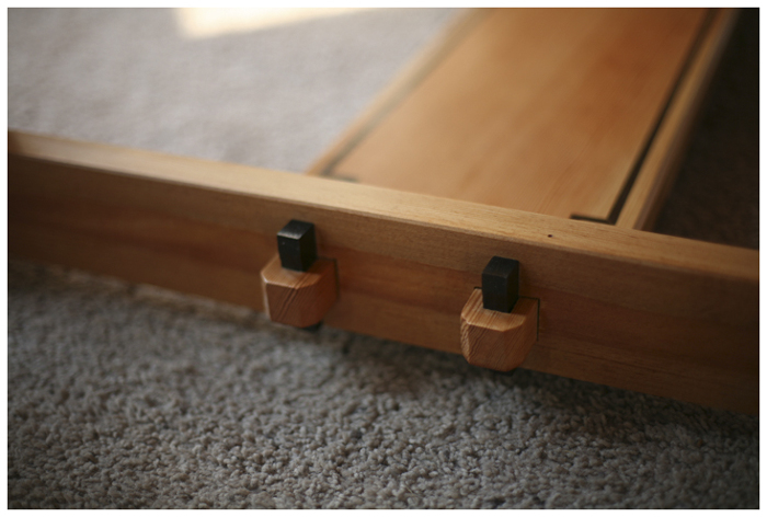 Douglas Fir 2x4s pulled from a dumpster, with left over Wenge from a ...