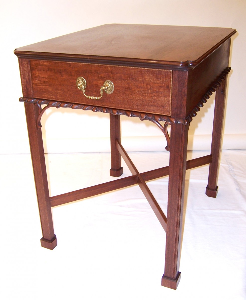 Chippendale Lamp Table - FineWoodworking