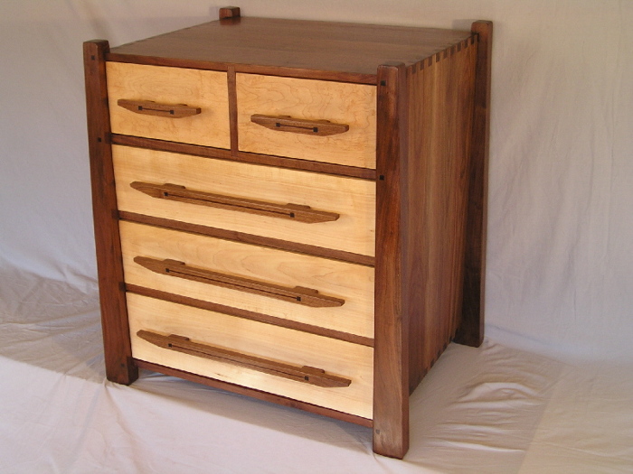Arts & Crafts Walnut and Maple Dresser - FineWoodworking