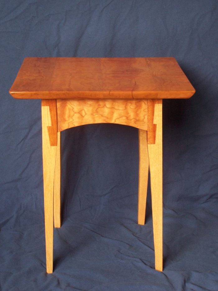 Cherry and oak end table - FineWoodworking