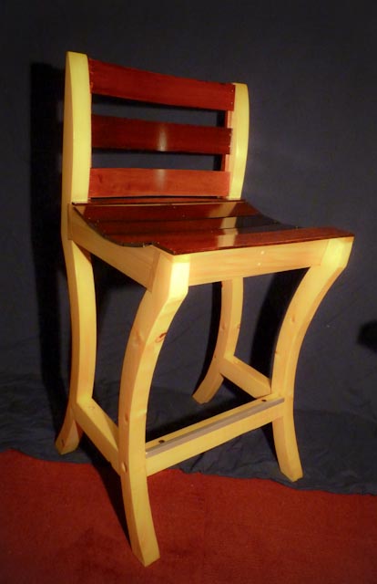 My funky stool !! - FineWoodworking