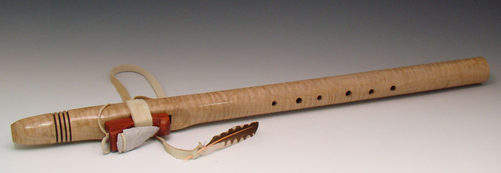 Figured Big Leaf Maple Native American Flute - FineWoodworking