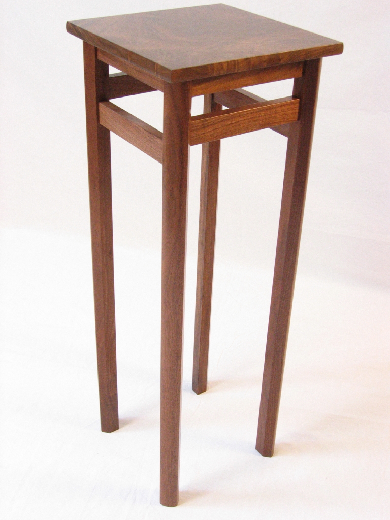 Walnut Tall Stand - FineWoodworking