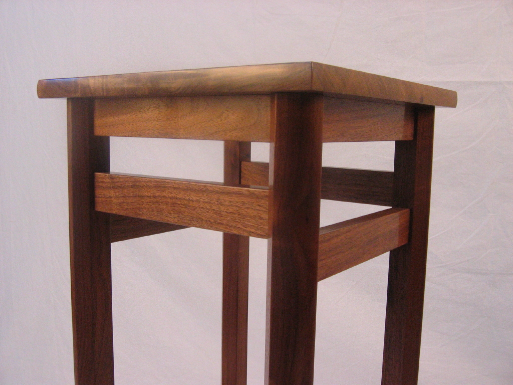 Walnut Tall Stand - FineWoodworking