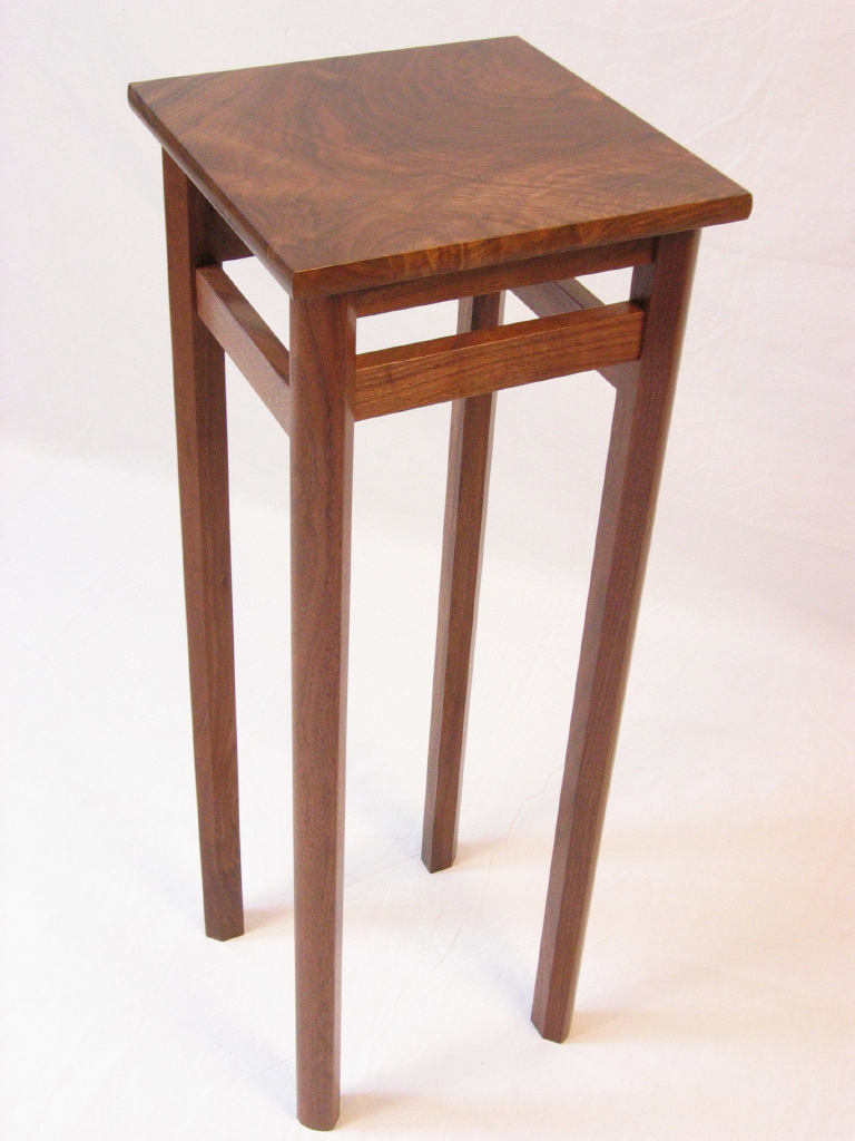 Walnut Tall Stand - FineWoodworking