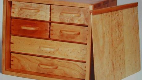 Jewelry Box Cube-Cherry and Bird's Eye Maple - FineWoodworking