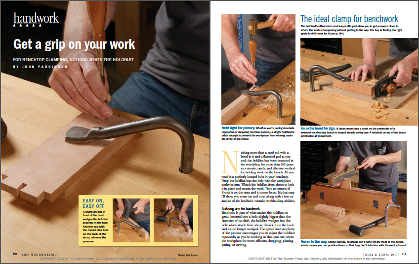Get a Grip on Your Work - FineWoodworking